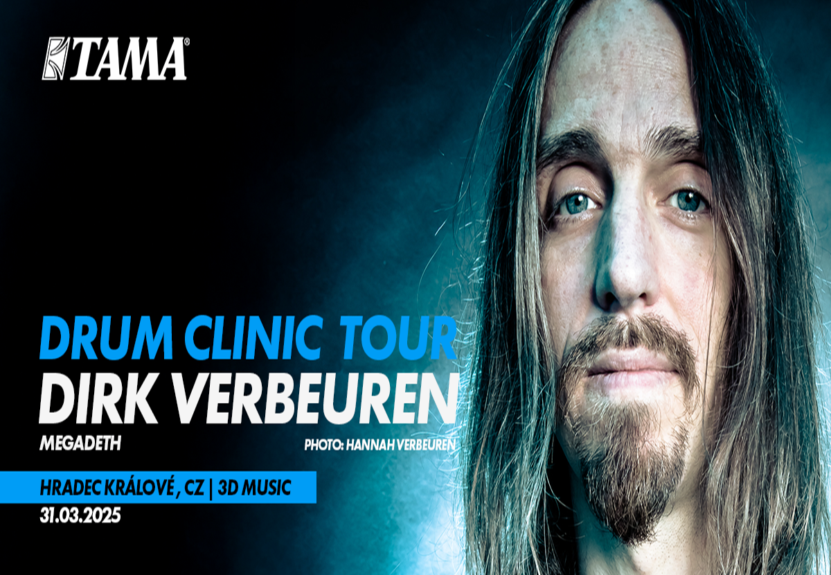 DIRK VERBEUREN DRUM CLINIC – JEDINÁ ZASTÁVKA V ČR